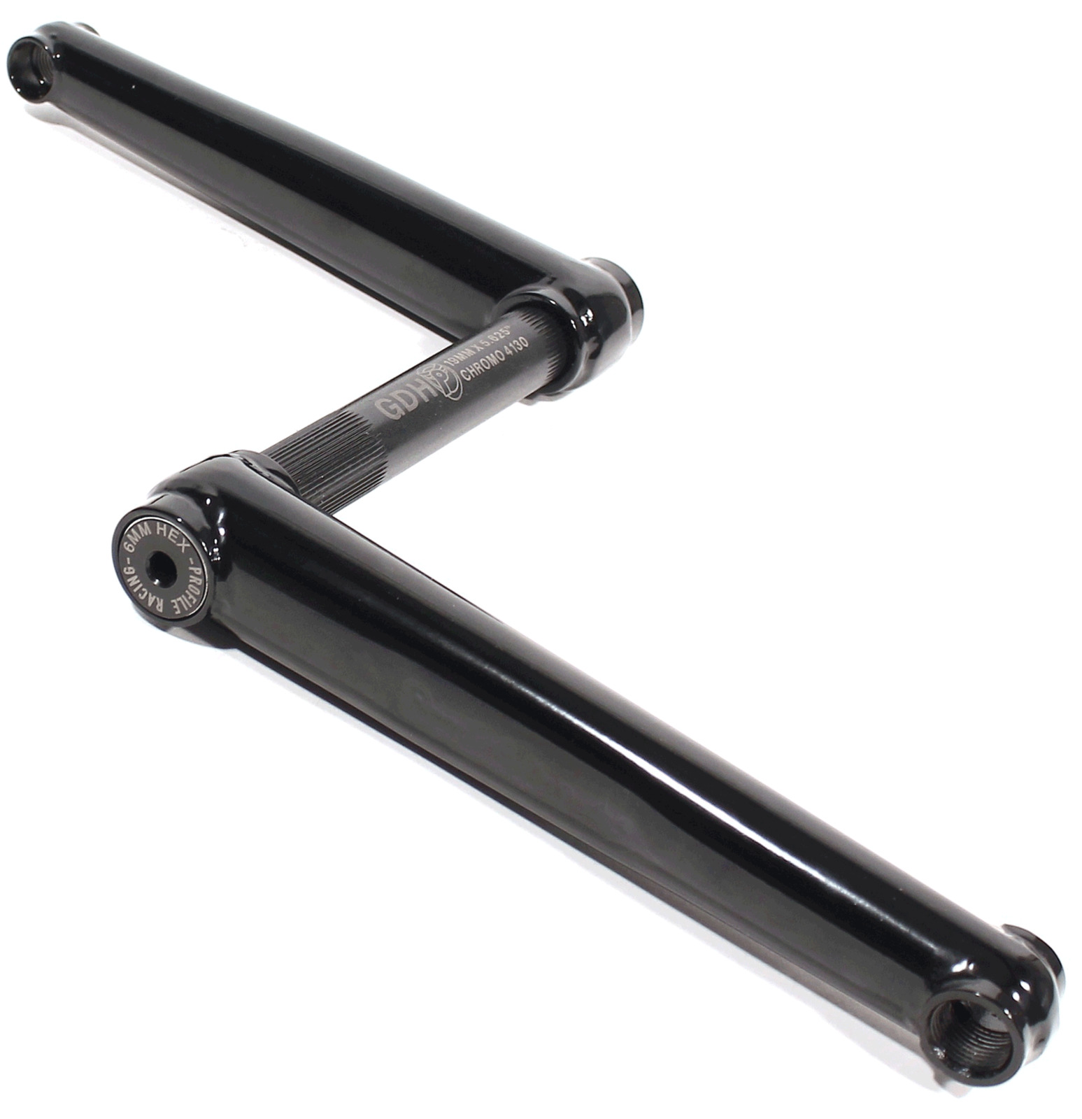 Profile Race Cranks Bossless 160mm (Clear) Cromo 3 Piece Crankset