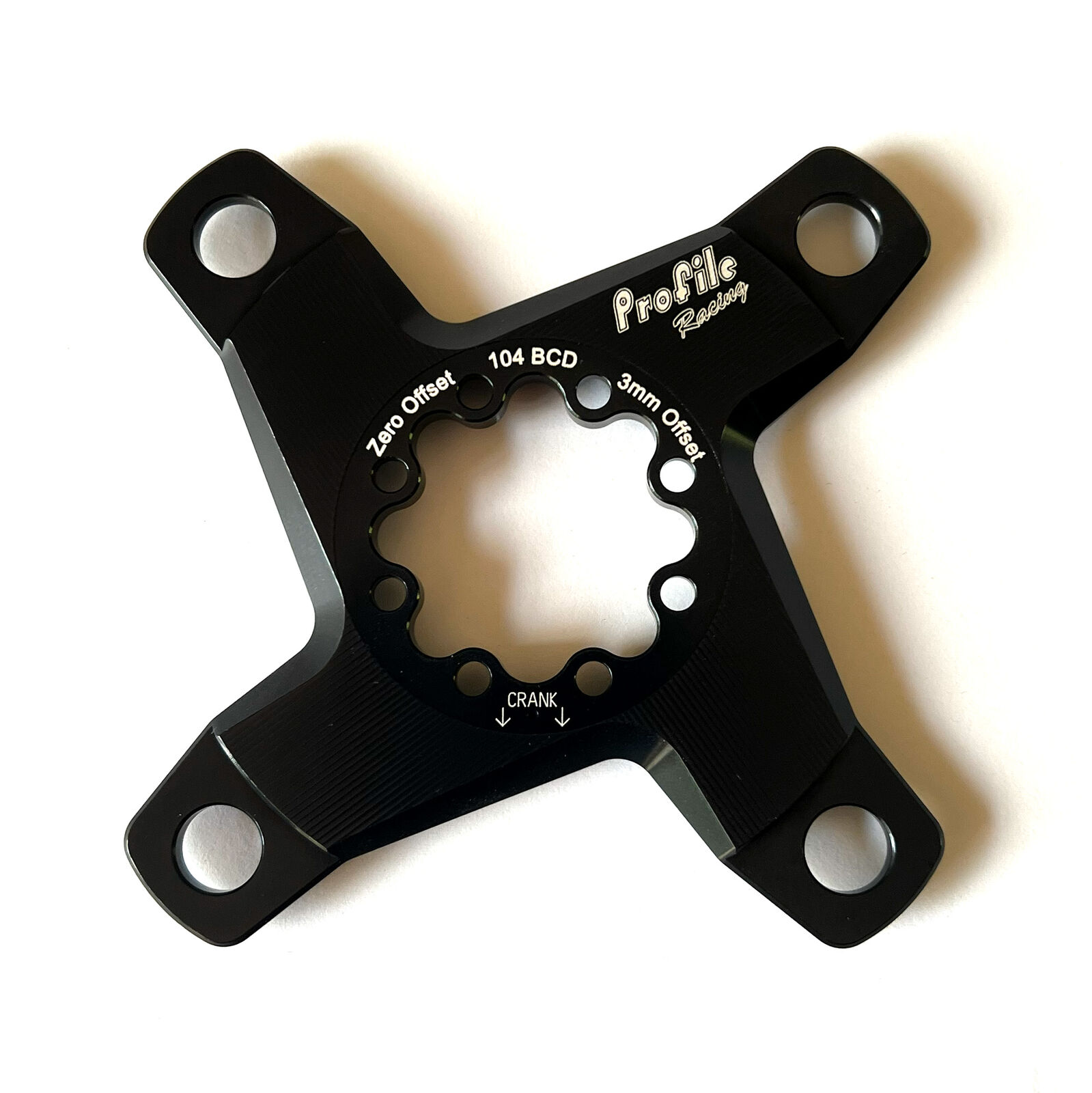 Profile Elite AL Spider 4 Bolt 104pcd 30mm 0-3off set(Black)