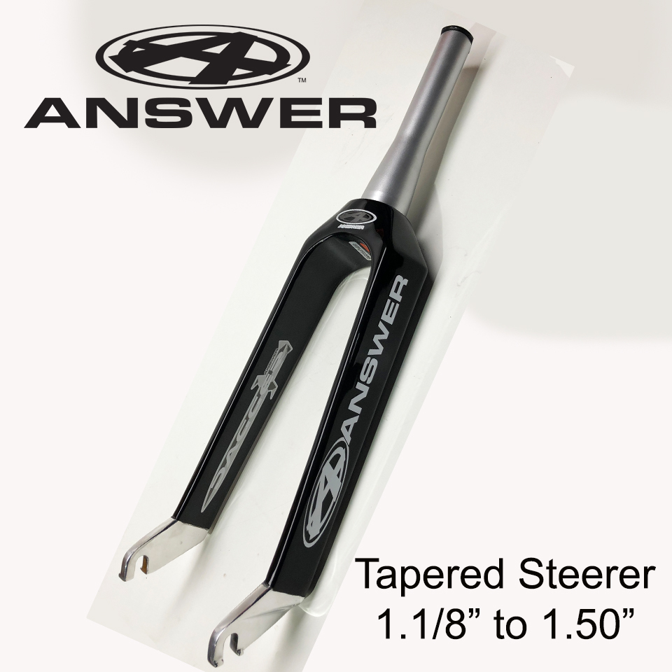 ANSWER BMX Dagger Carbon Fork PRO 20" 10mm (Gloss Black) Tapered