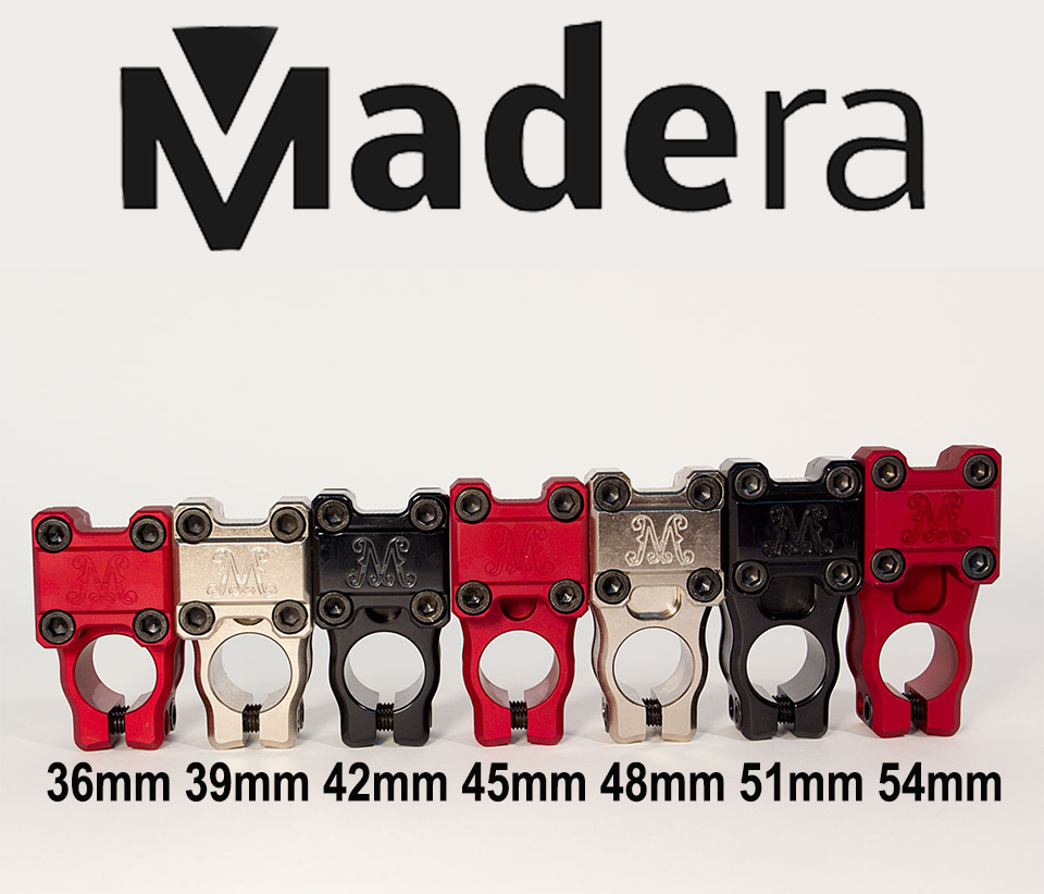 MADERA Mast 1.1/8" Top Load Stem 54mm (Black) - Madera