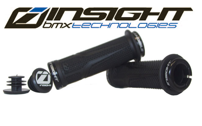 INSIGHT BMX Lock On Grips c.o.g.s.115mm (Black/Black)
