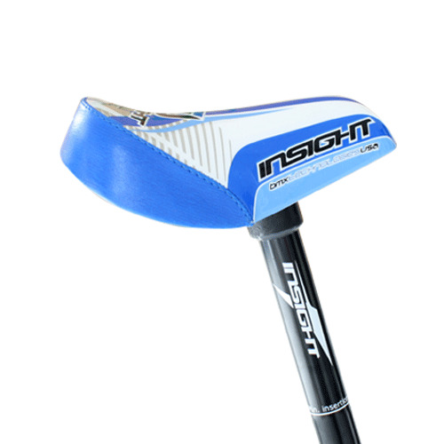 INSIGHT BMX Mini Vinyl Seat & Post Combo 22.2mm (Blue)