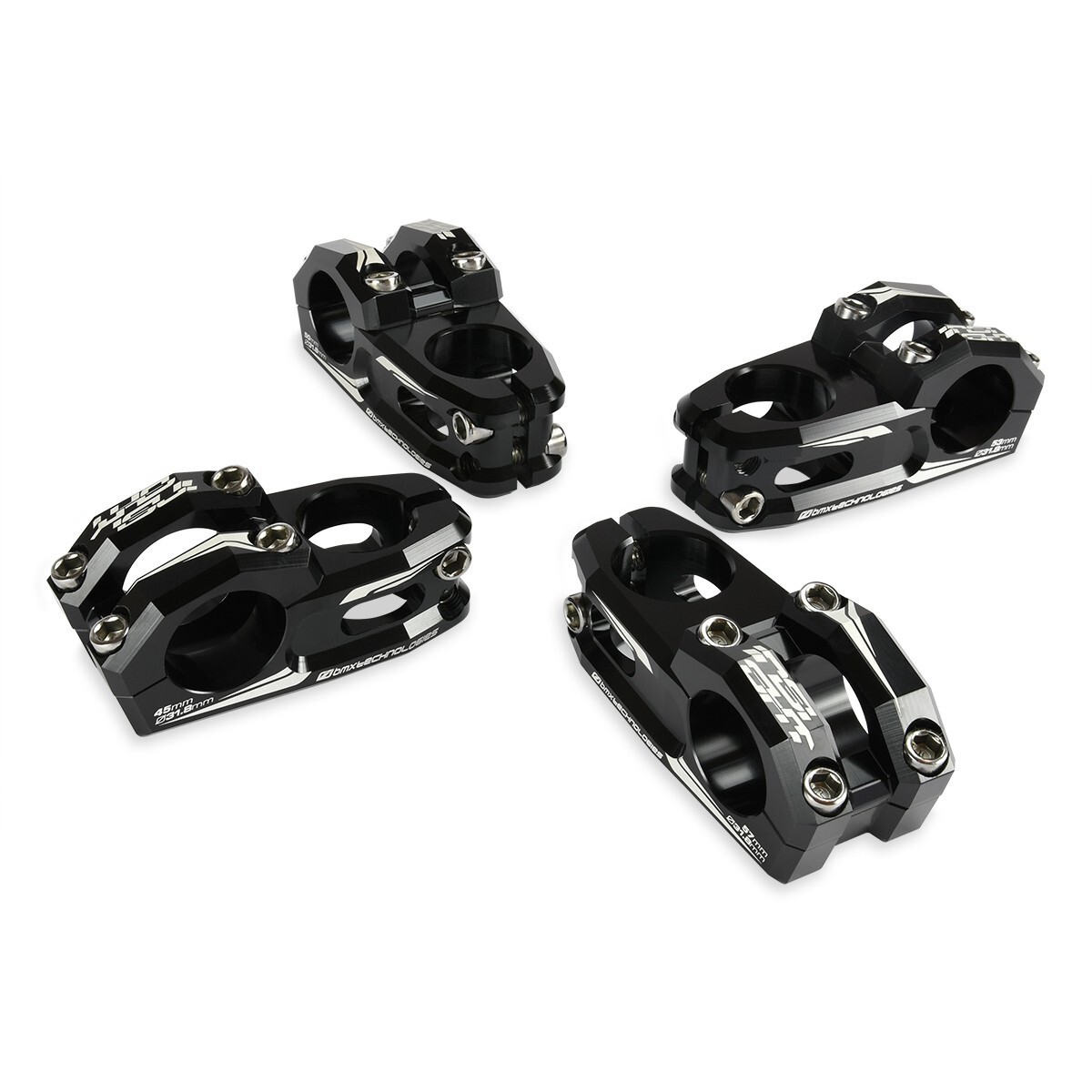 INSIGHT BMX 31.8mm 1 1/8" Stem 45mm Reach (Black)
