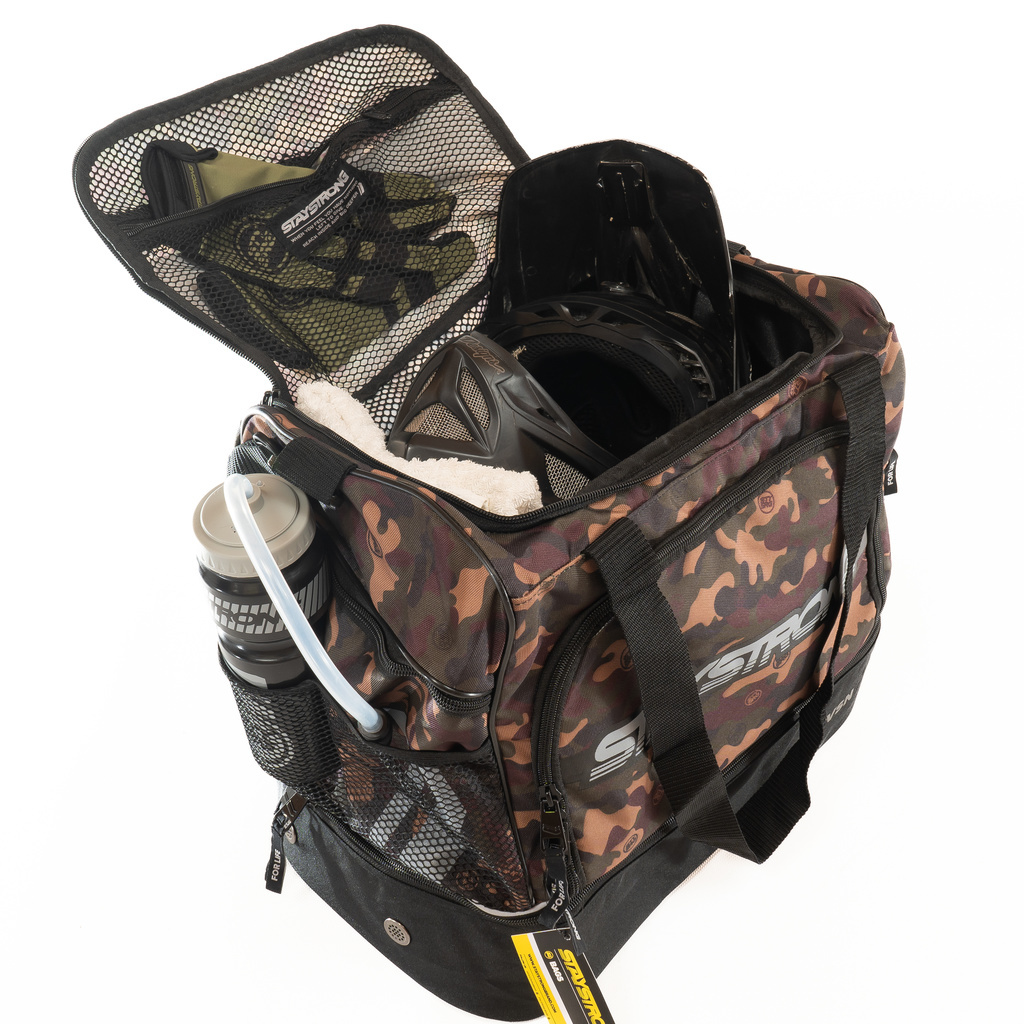 Staystrong Chevron Helmet-Kit Bag (Green Camo) - StayStrong BMX