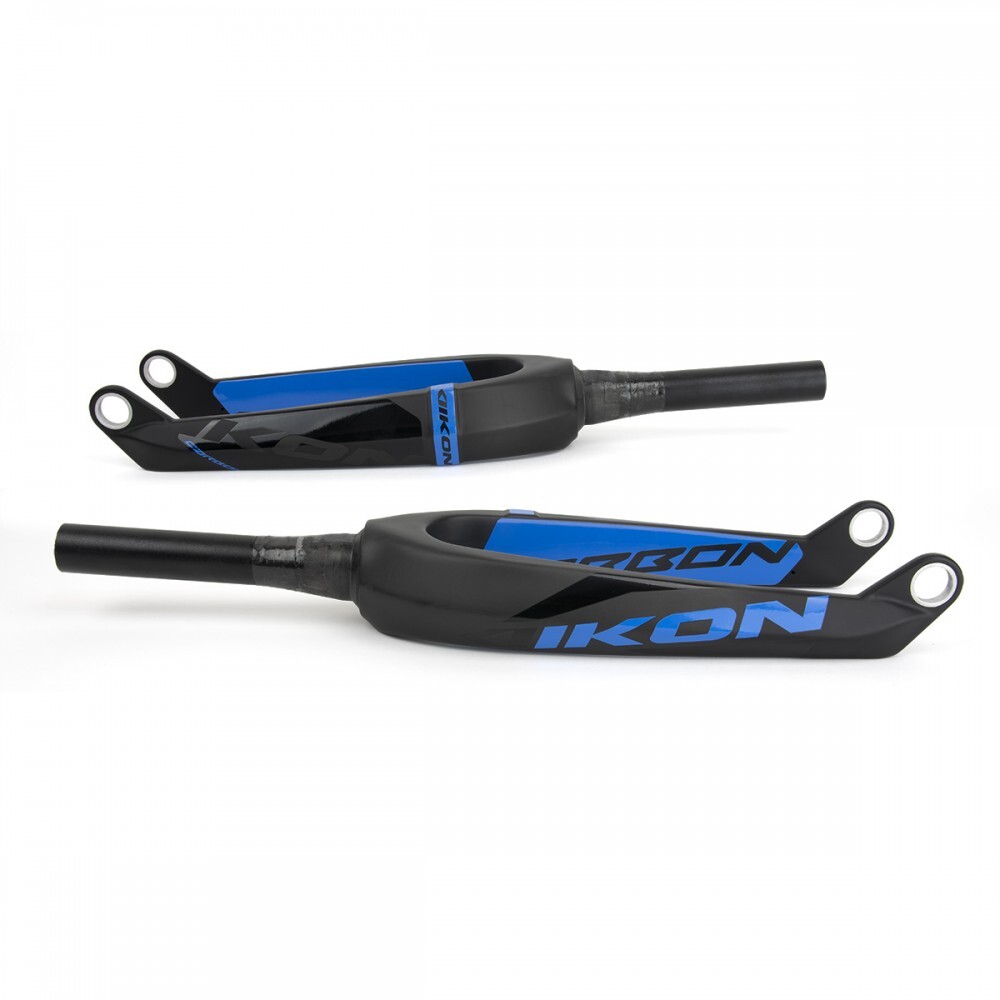 IKON BMX Carbon Fiber Fork 20" suit 20mm Dropout Tapered (Black-Blue)