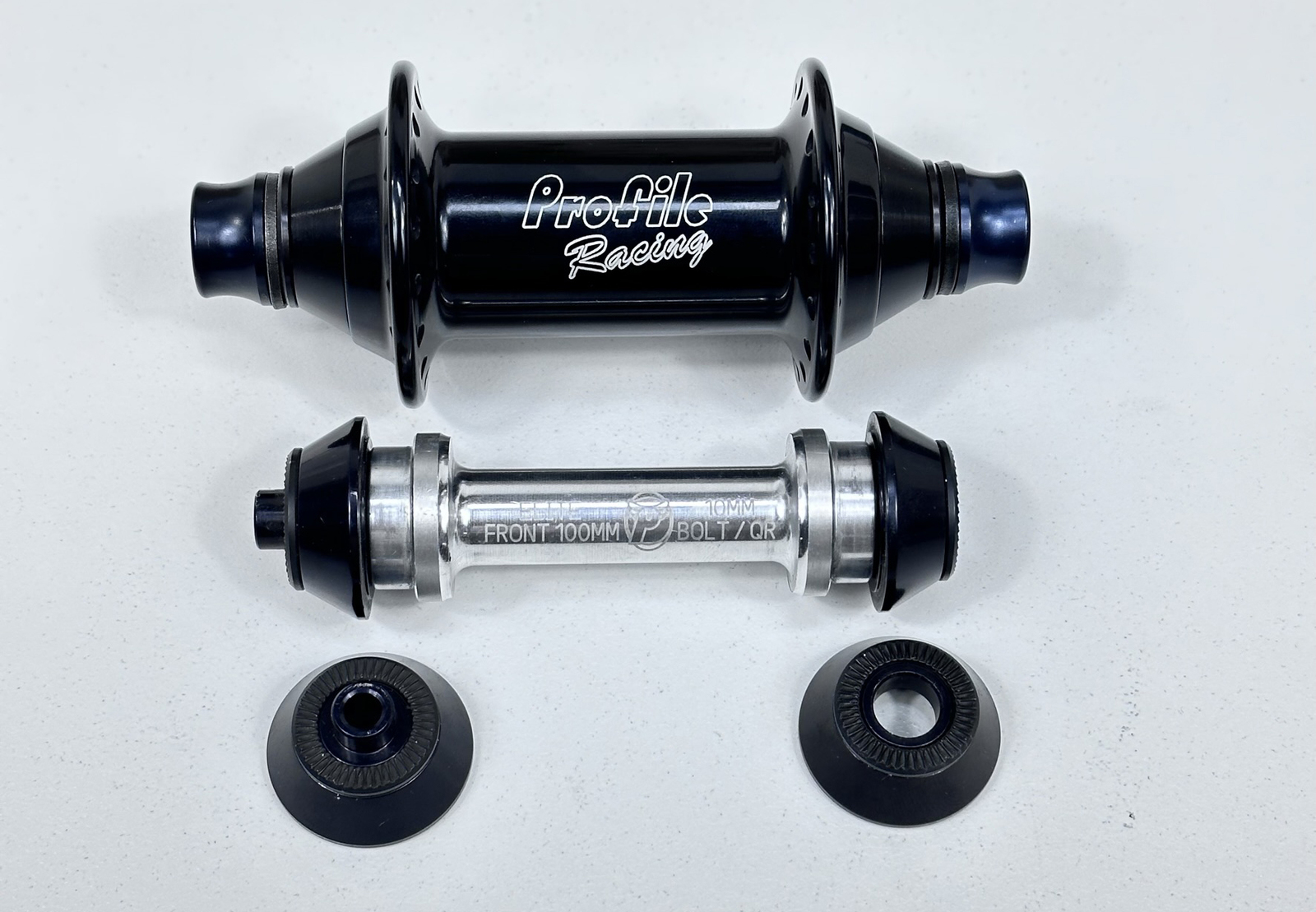 Profile MTB Front Cone Adapter Bolt-Up (Silver) pair - Profile Racing