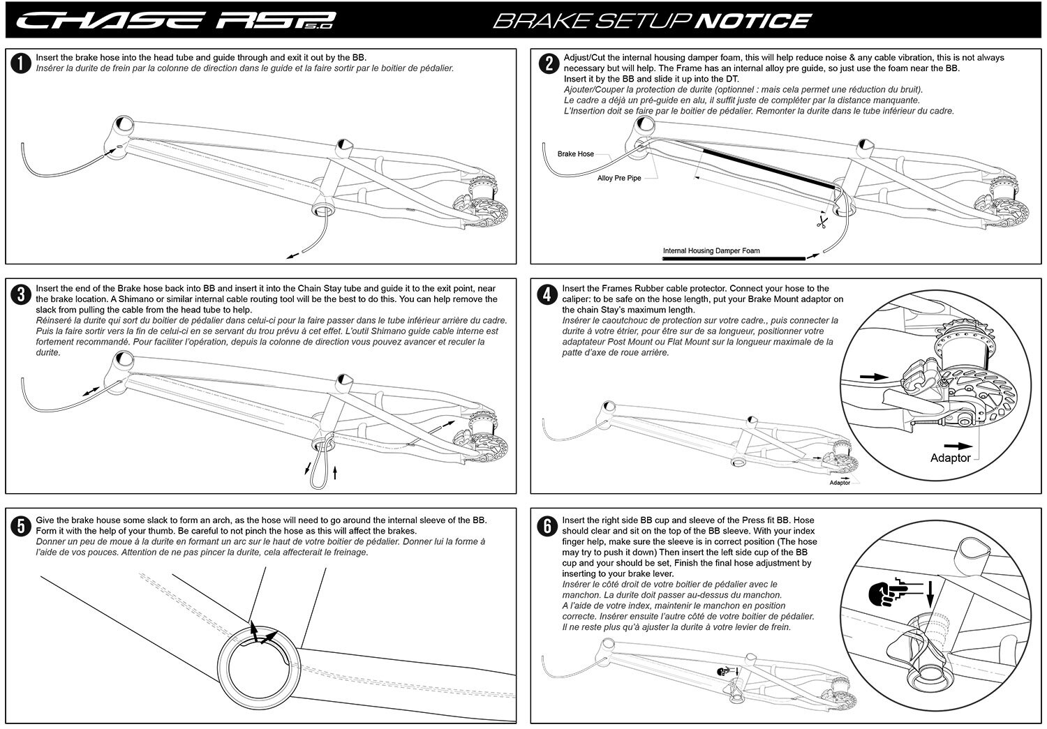 CHASE RSP 5.0 Alloy BMX Race Frame Cement/Teal