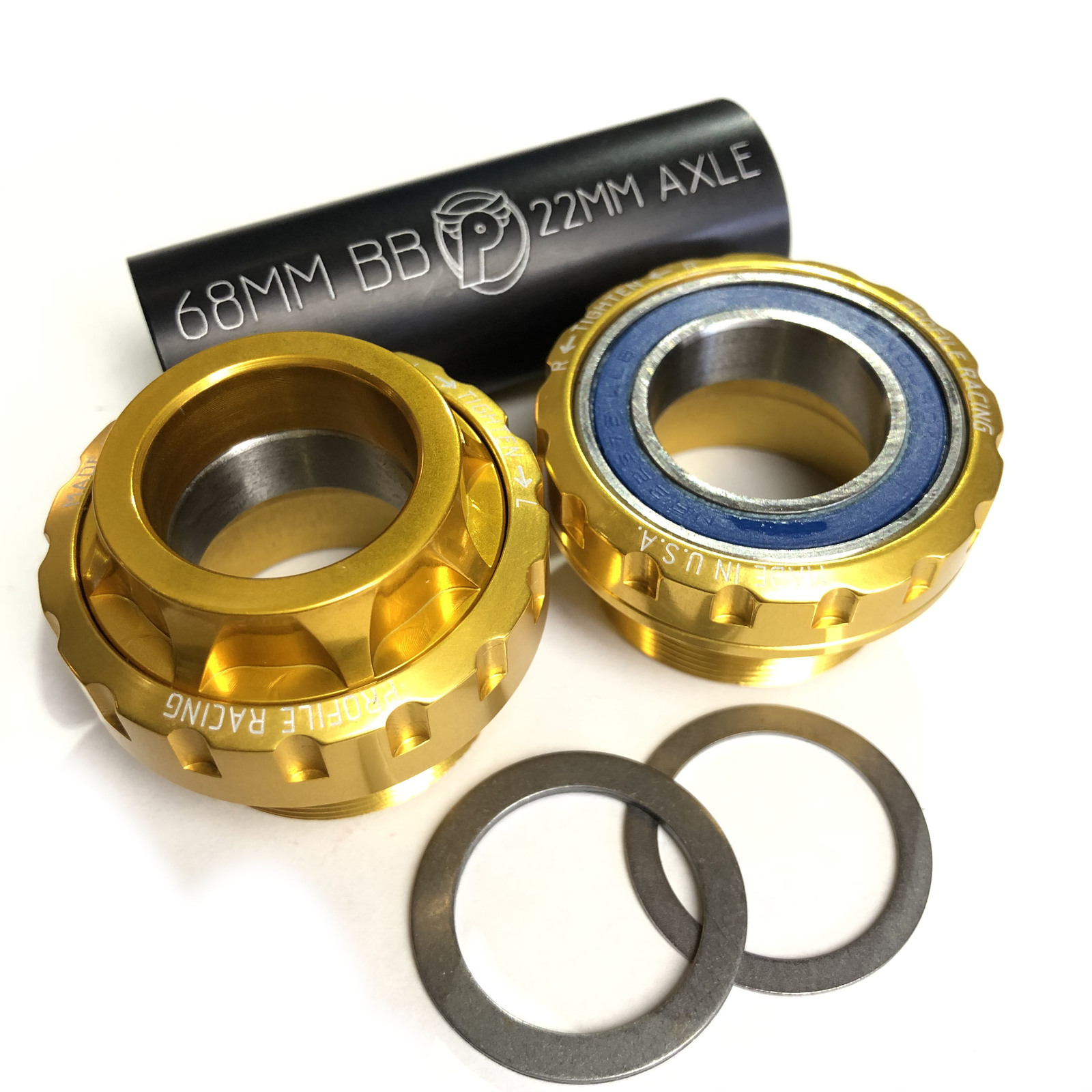 Profile Outboard Bottom Bracket Kit Suit 22mm (Gold)