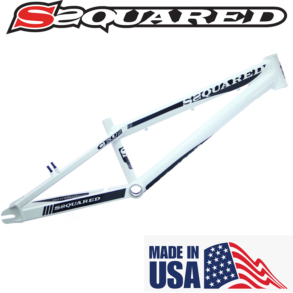 SSQUARED CEO Alloy Frame (White) - SSQUARED BMX